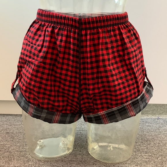 Body Wrappers | Shorts | Gingham Style Dancewear Boxer Shorts Wrolled ...